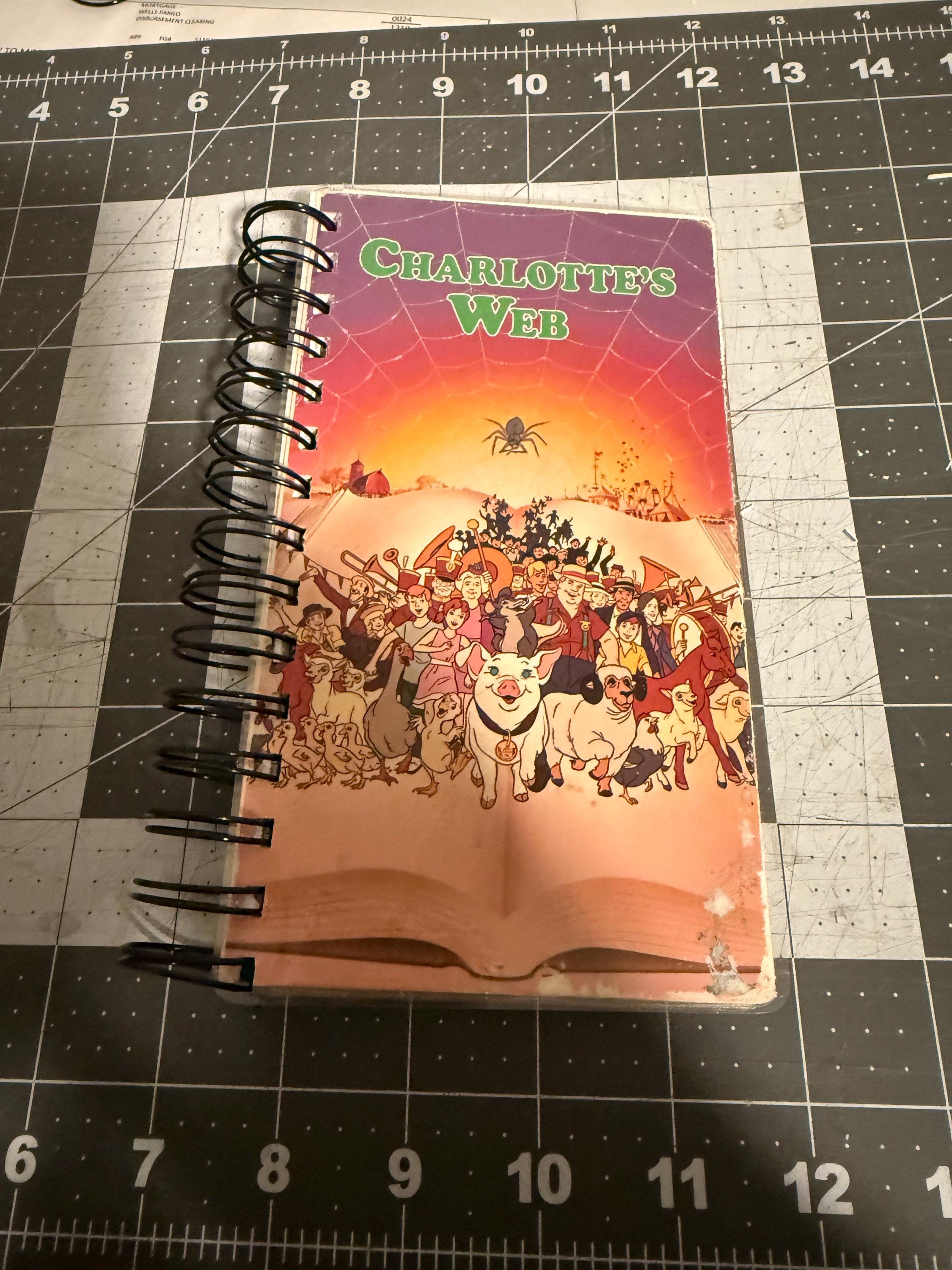 Upcycled Vintage VHS Cover Wire Bound Notebook and FREE Bookmark ...
