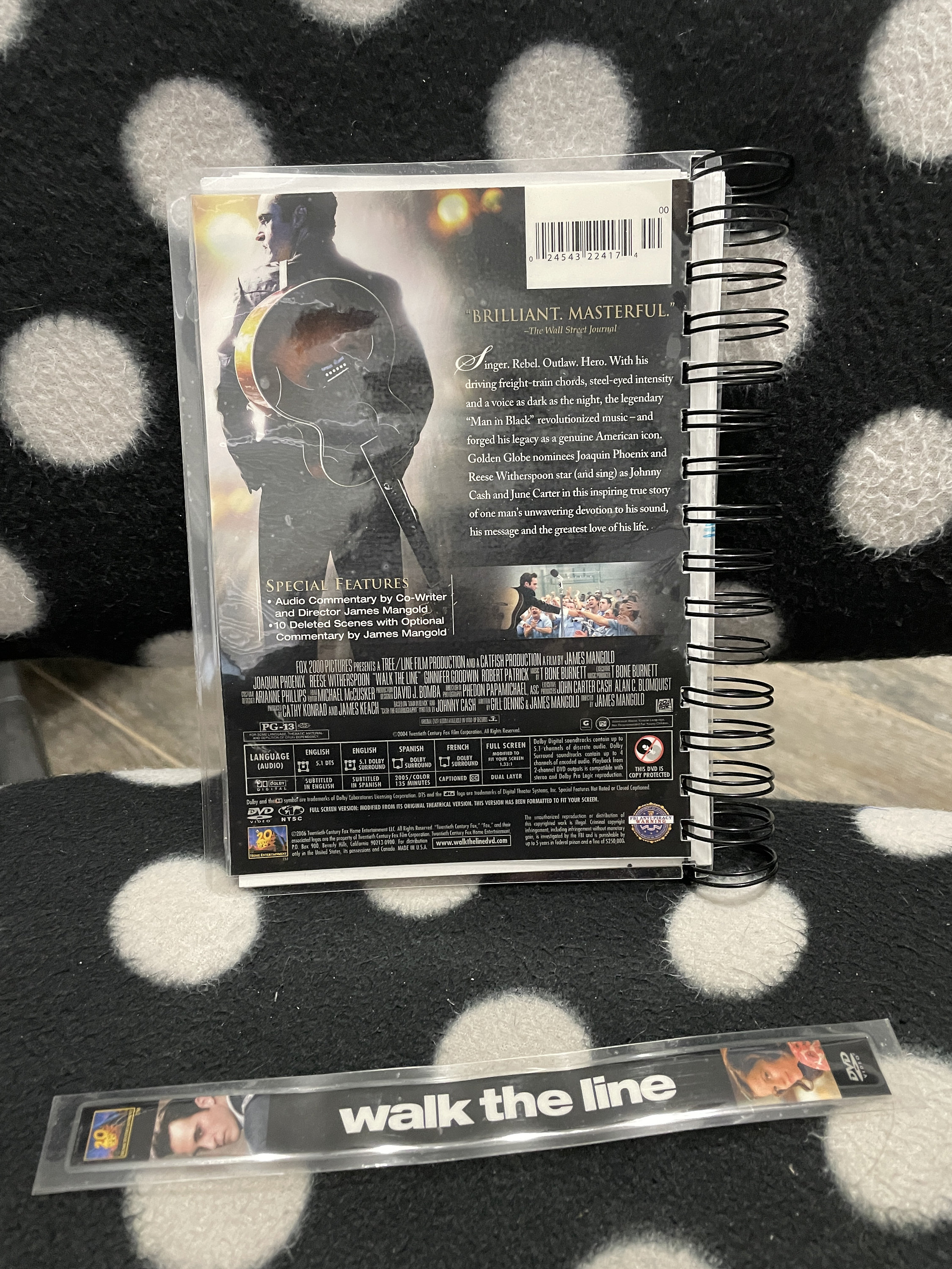 Upcycled Vintage DVD Cover Wire Bound Notebook and FREE Bookmark-walk ...