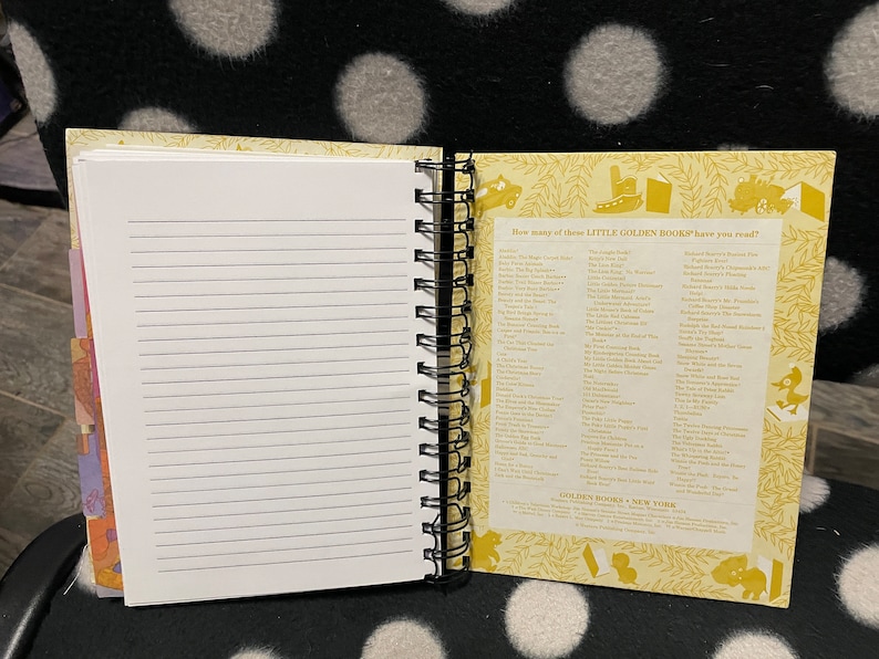 Upcycled Vintage Childrens' Book Wire Bound Notebook-little Golden Book ...
