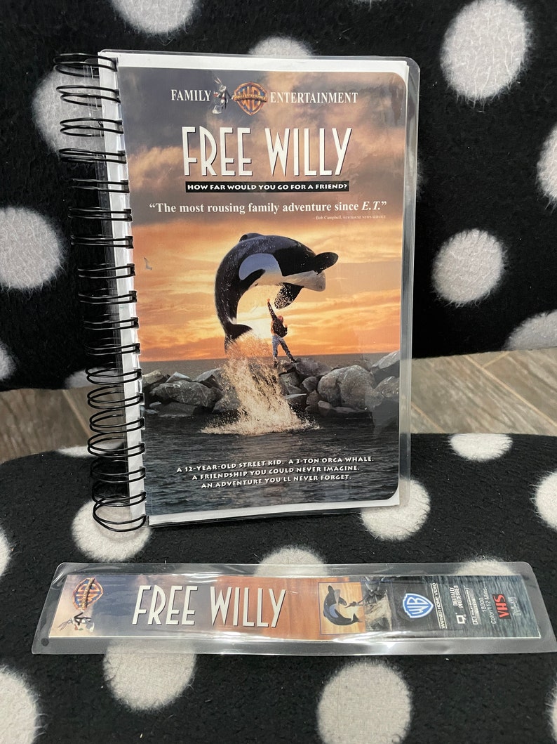 Upcycled Vintage VHS Cover Wire Bound Notebook and FREE - Etsy
