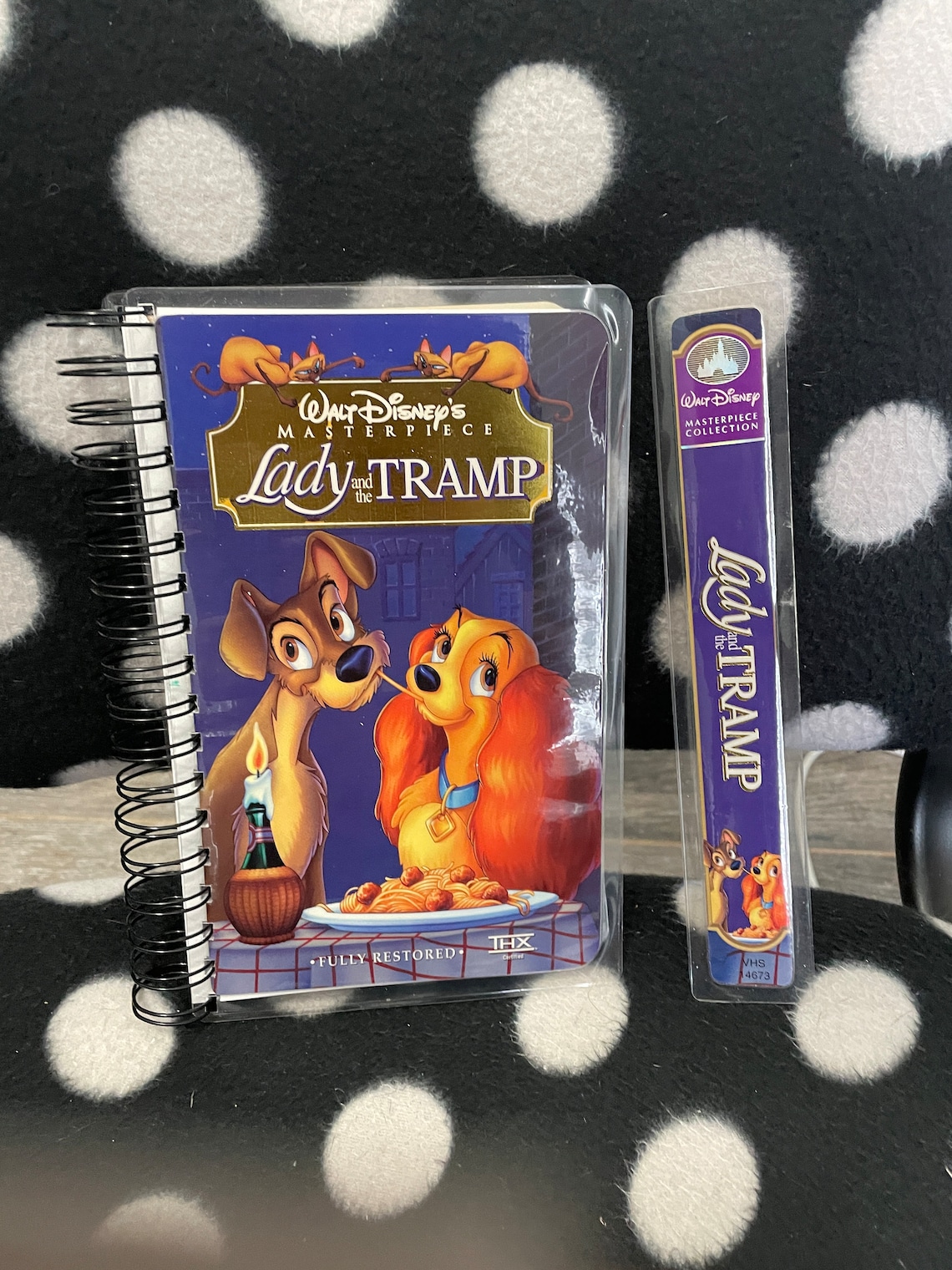 Upcycled Vintage VHS Cover Wire Bound Notebook and FREE Bookmark-lady ...