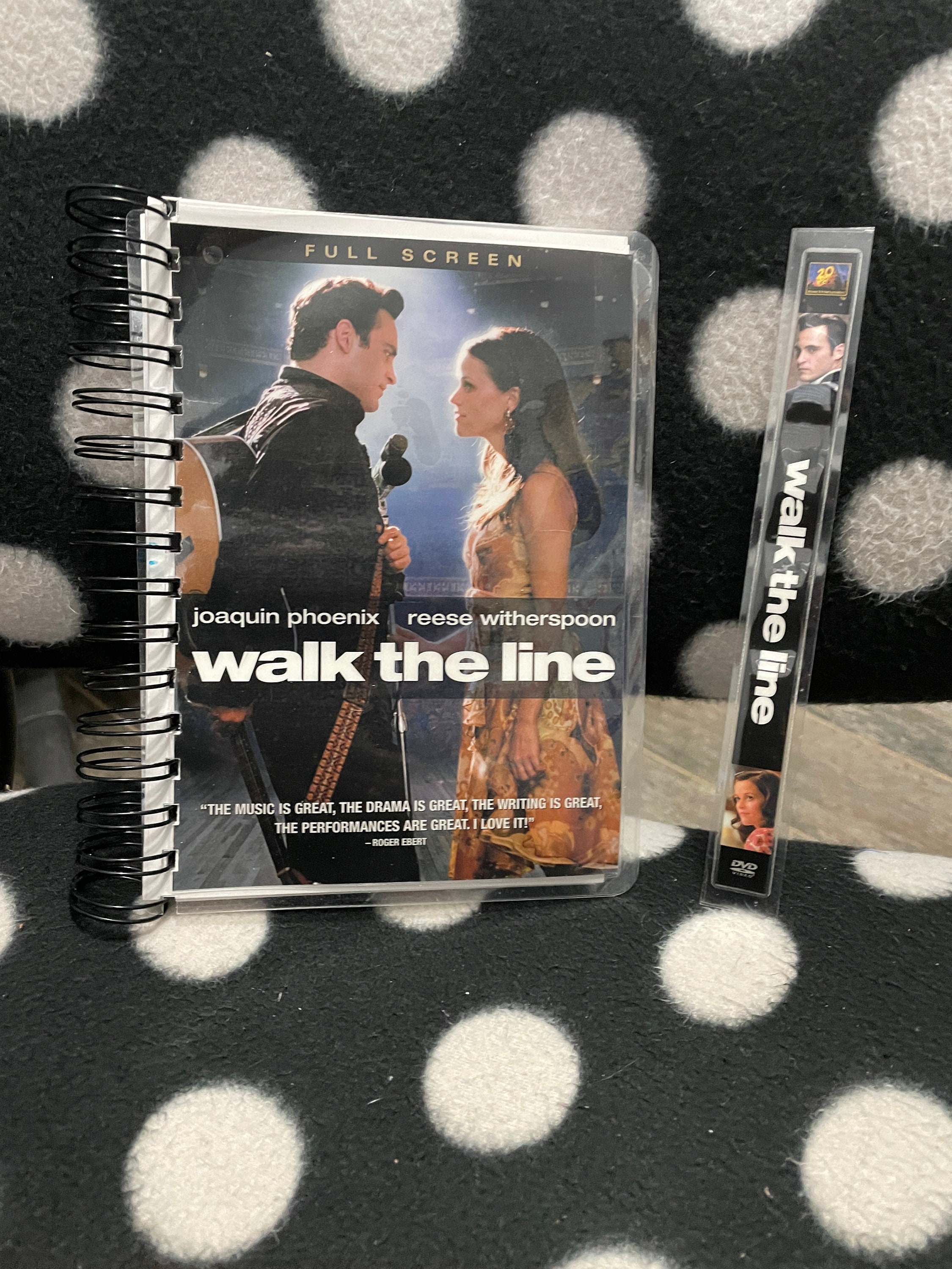 Upcycled Vintage DVD Cover Wire Bound Notebook and FREE Bookmark-walk ...