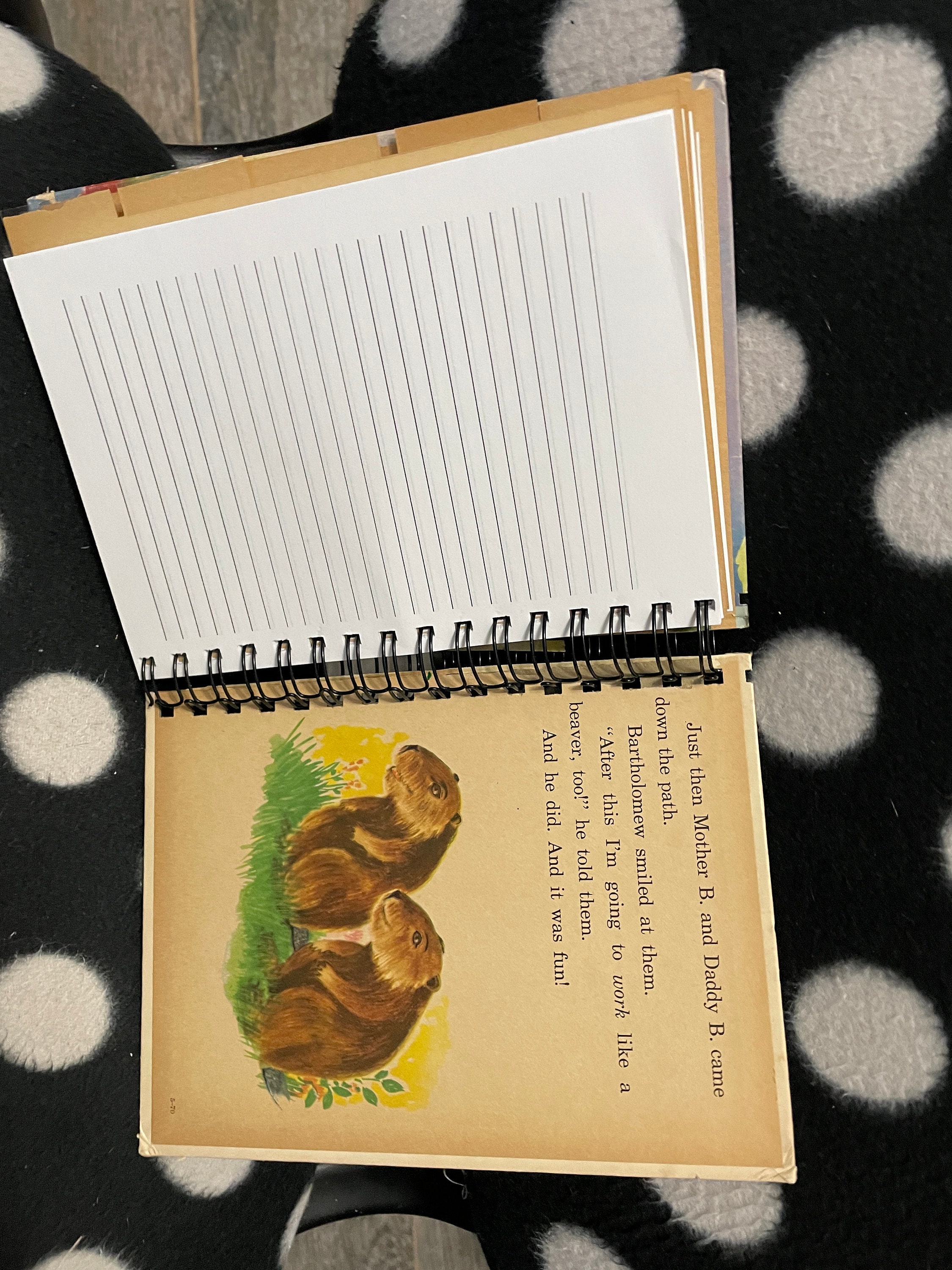 Upcycled Vintage Childrens' Book Wire Bound - Etsy