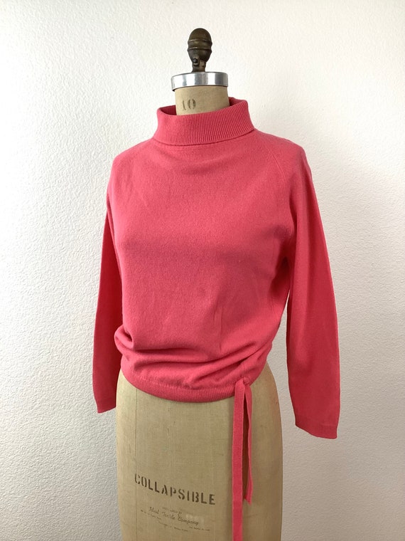 Vintage 1950s BARBIE PINK Pin Up Bombshell Sweater - Gem