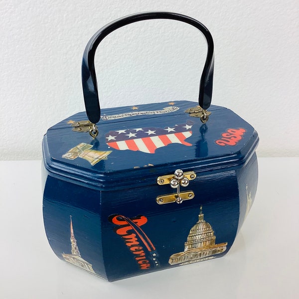 Vintage Box Purse - Etsy