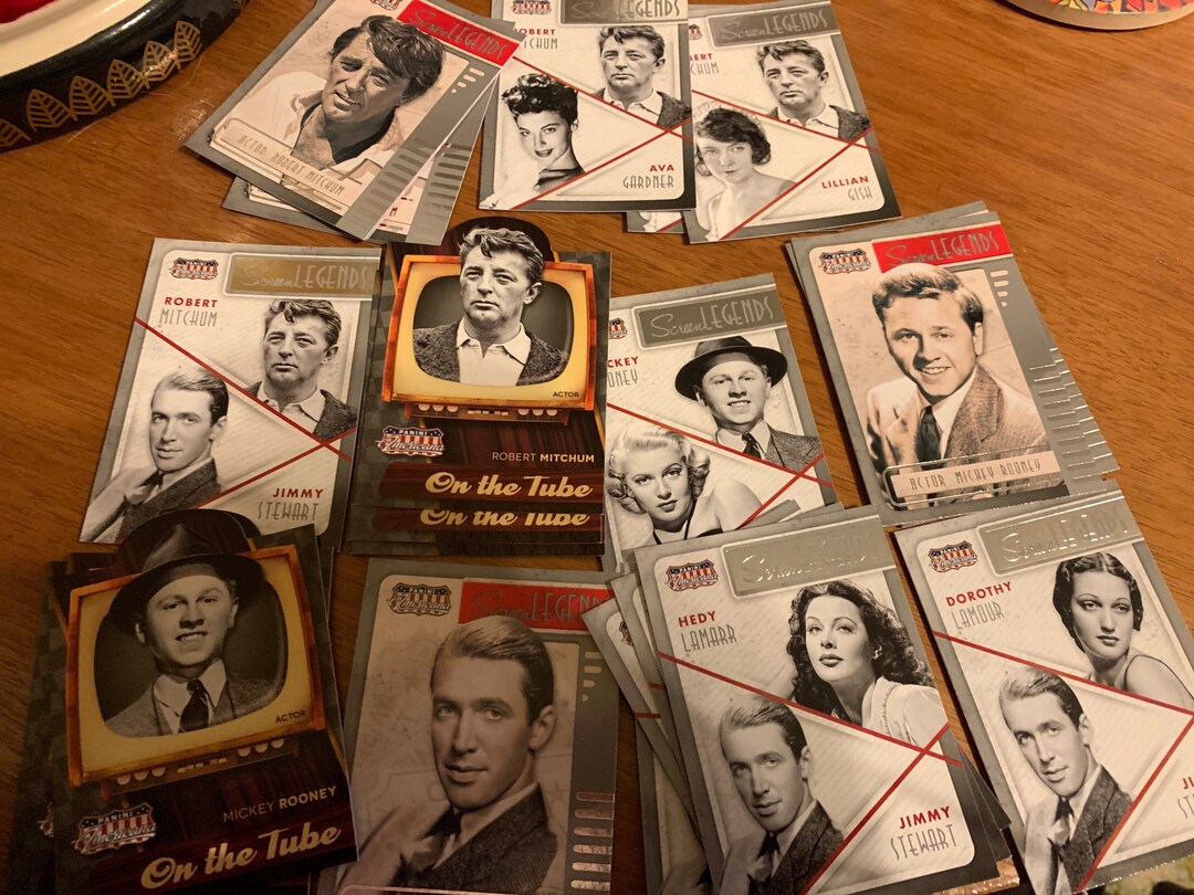 Jimmy Stewart Robert Mitchum Mickey Rooney Silver Screen Celebrity ...