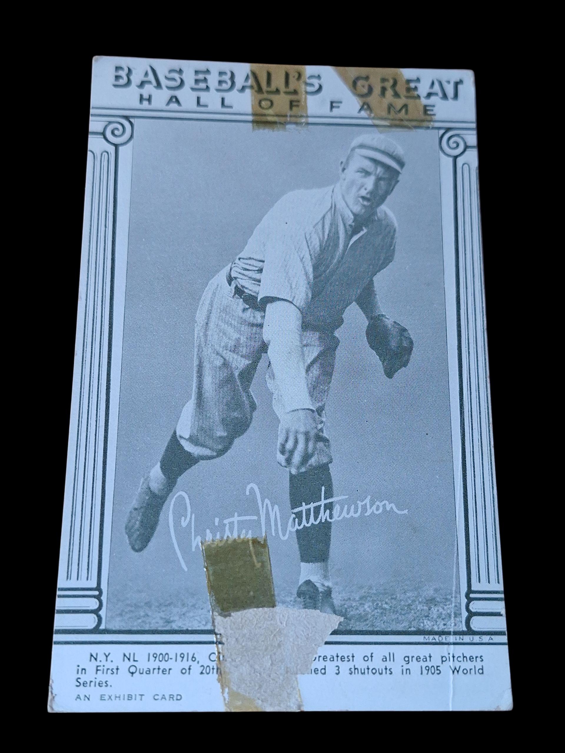 Rare 1948 Exhibits Baseballs Great Hall of Fame 3x Card Lot Walter ...