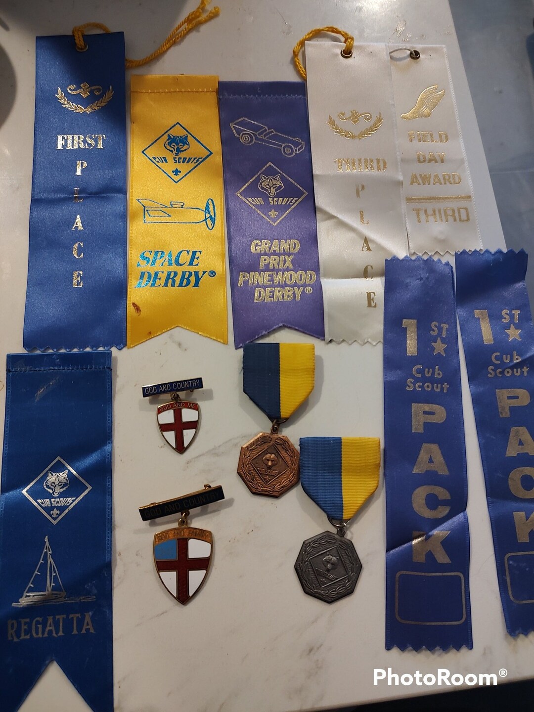 Vintage 1980s Cub Scouts of America Medals and Ribbons Field Day God ...