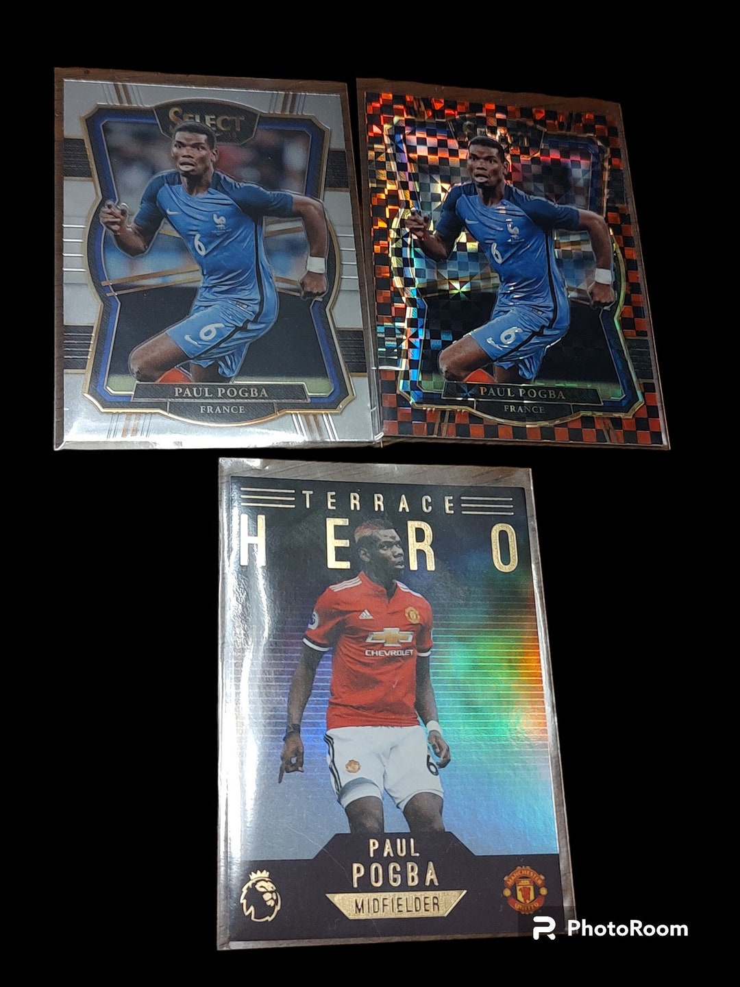 Paul Pogba Soccer Card Lot ‘17-18 Panini Select Checkerboard Prizm #166 ...