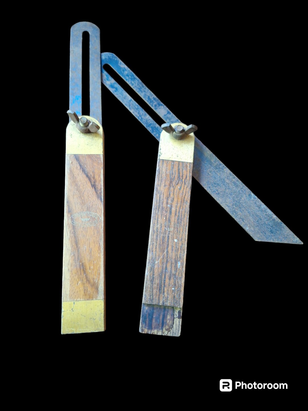 2x Vintage Crown Tools Sheffield England Carpenters Minature Sliding ...