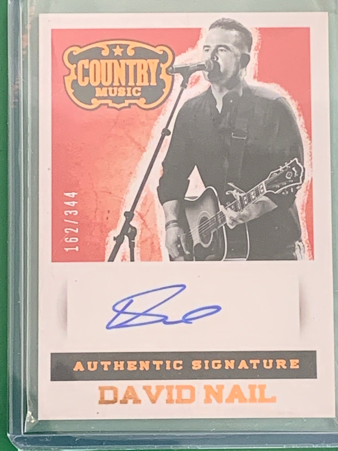 David Nail Country Music Celebrity Autographed Card COA Panini Country ...