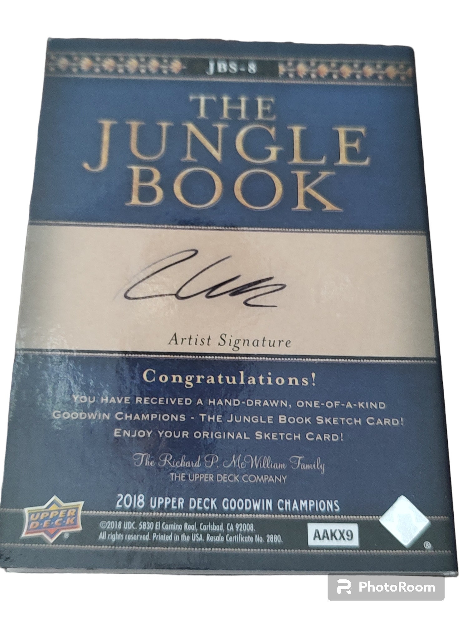 The Jungle Book Rare Artist Sketch Card JBS-8 of Father Wolf - Etsy