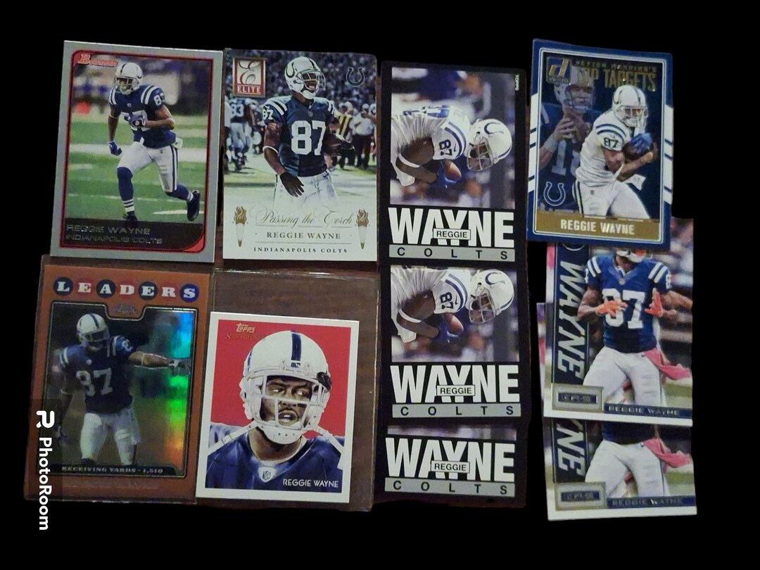 Reggie Wayne 10x Card Lot ‘08 Topps Chrome Serial #d /425 + National ...