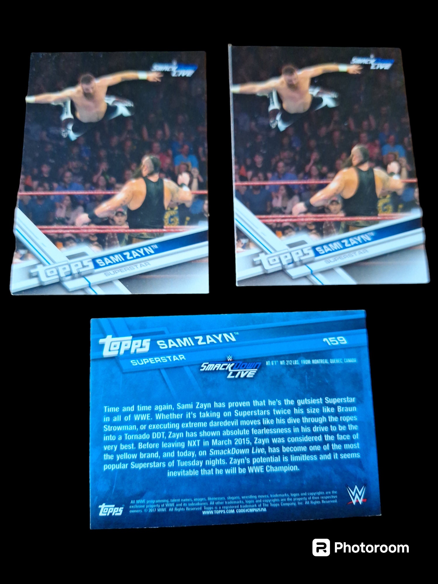 WWE Sami Zayn 8x Card Lot 2016 Topps Heritage RC 68 Bronze Parallel ...