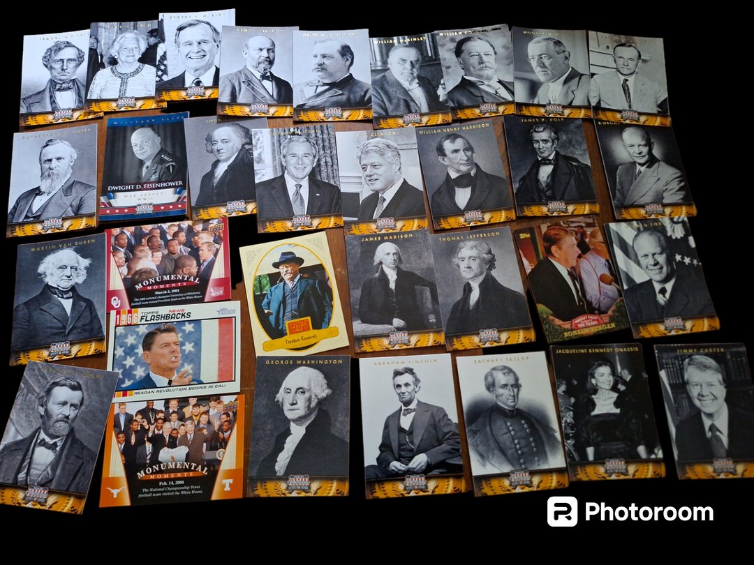 32x Card US Presidents Card Lot Ronald Reagan JFK Panini Americana ...