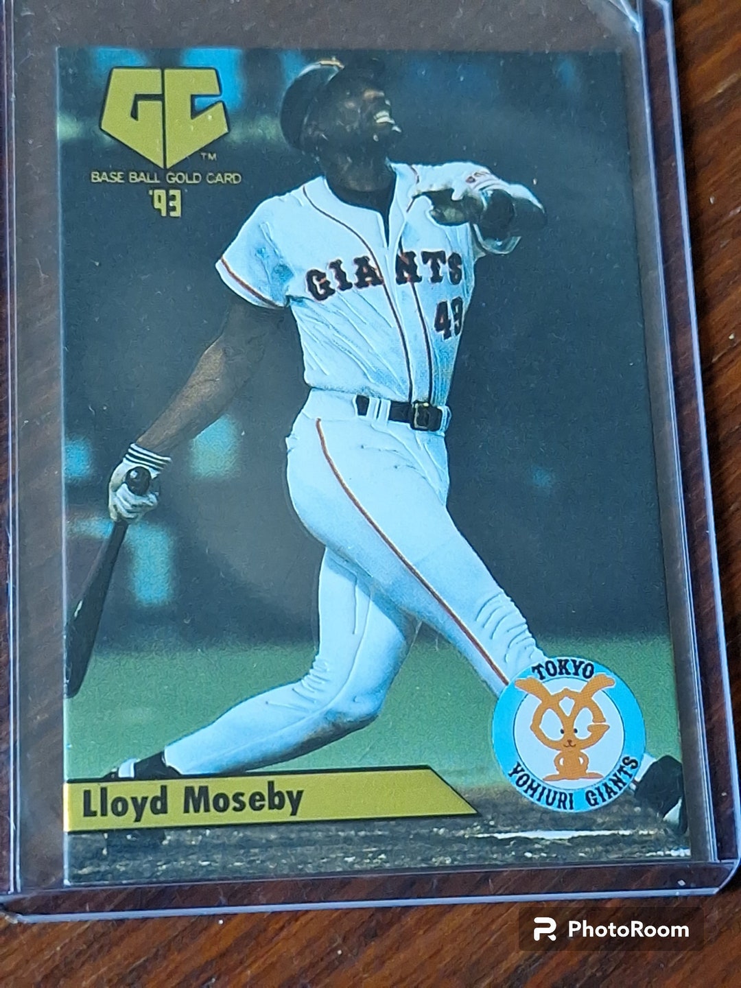 Rare Lloyd Moseby 1993 Gold Card Tokyo Yomiuri Giants Japan League ...