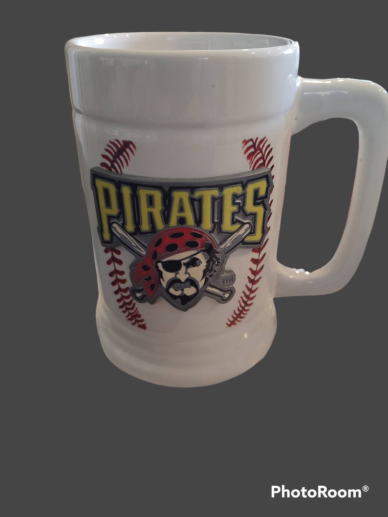 Vintage Pittsburgh Pirates Coffee Cup Beer Mug MLB Baseball Pencil ...