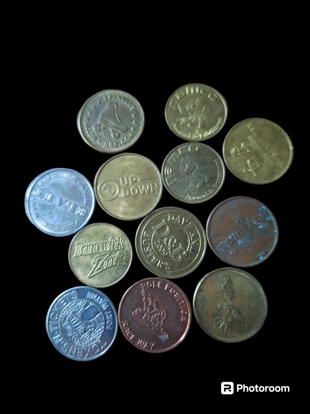 Vintage Lot of Game Center Fun Zone Arcade Tokens Coins Out of Print ...