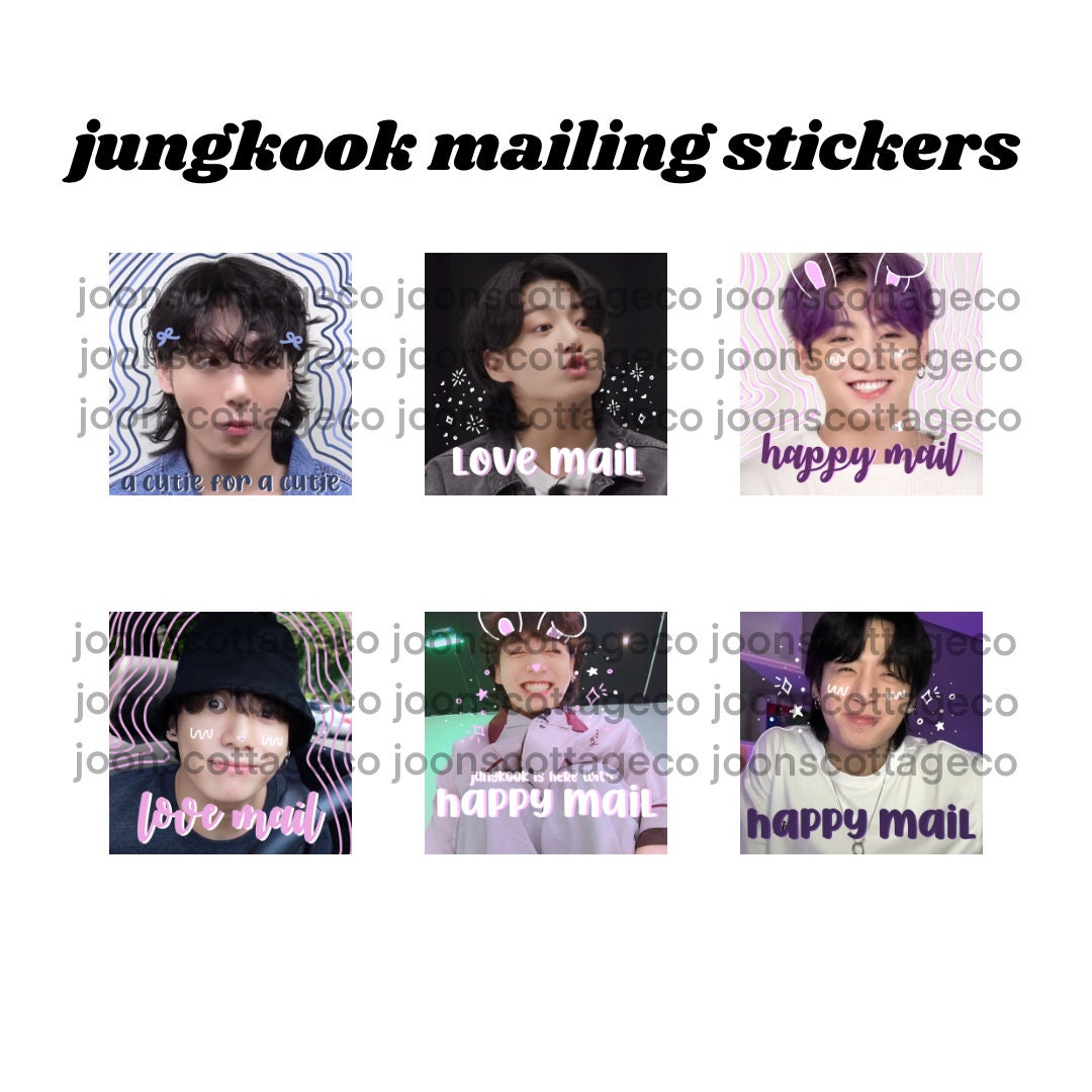 BTS Jungkook Kpop Mailing Stickers - Etsy