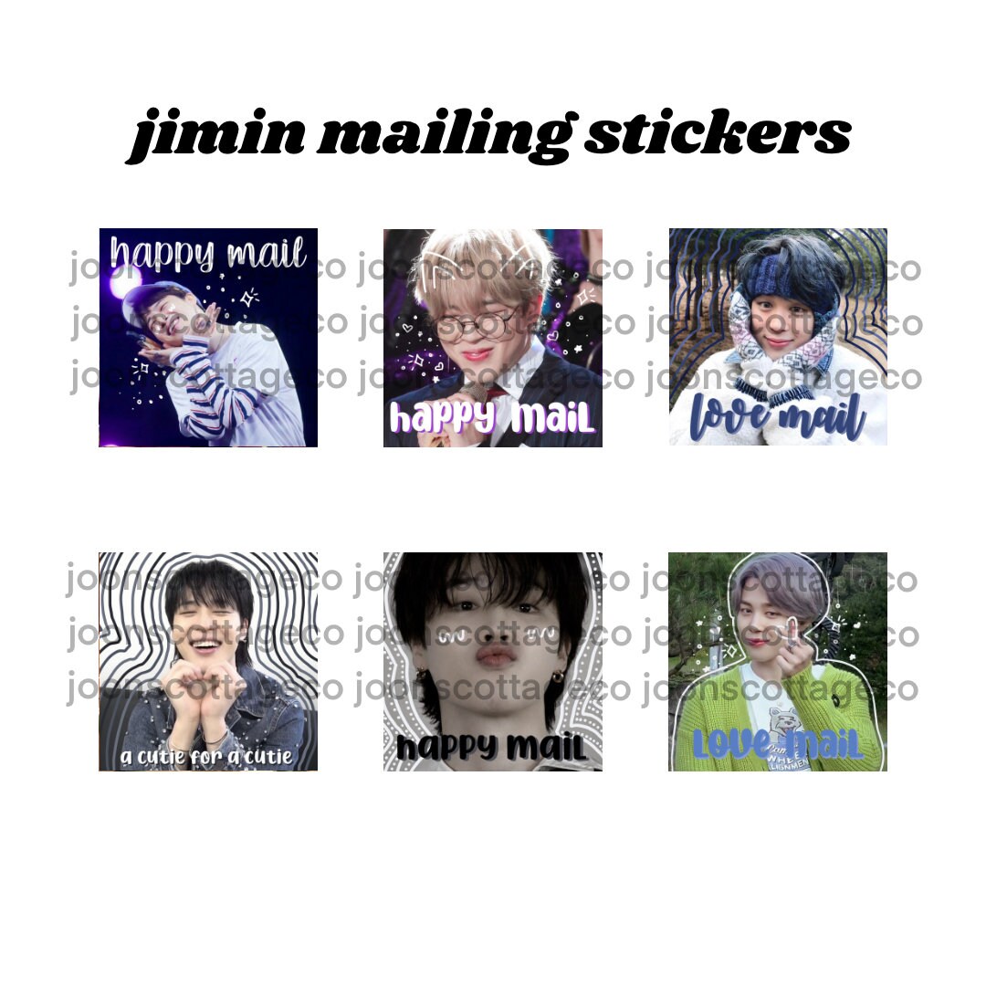 BTS Jimin Kpop Mailing Stickers - Etsy