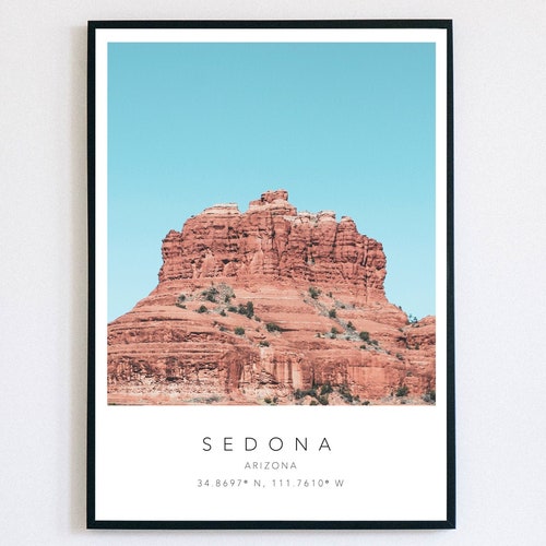 Sedona Arizona Poster Minimalist Wall Art - Etsy