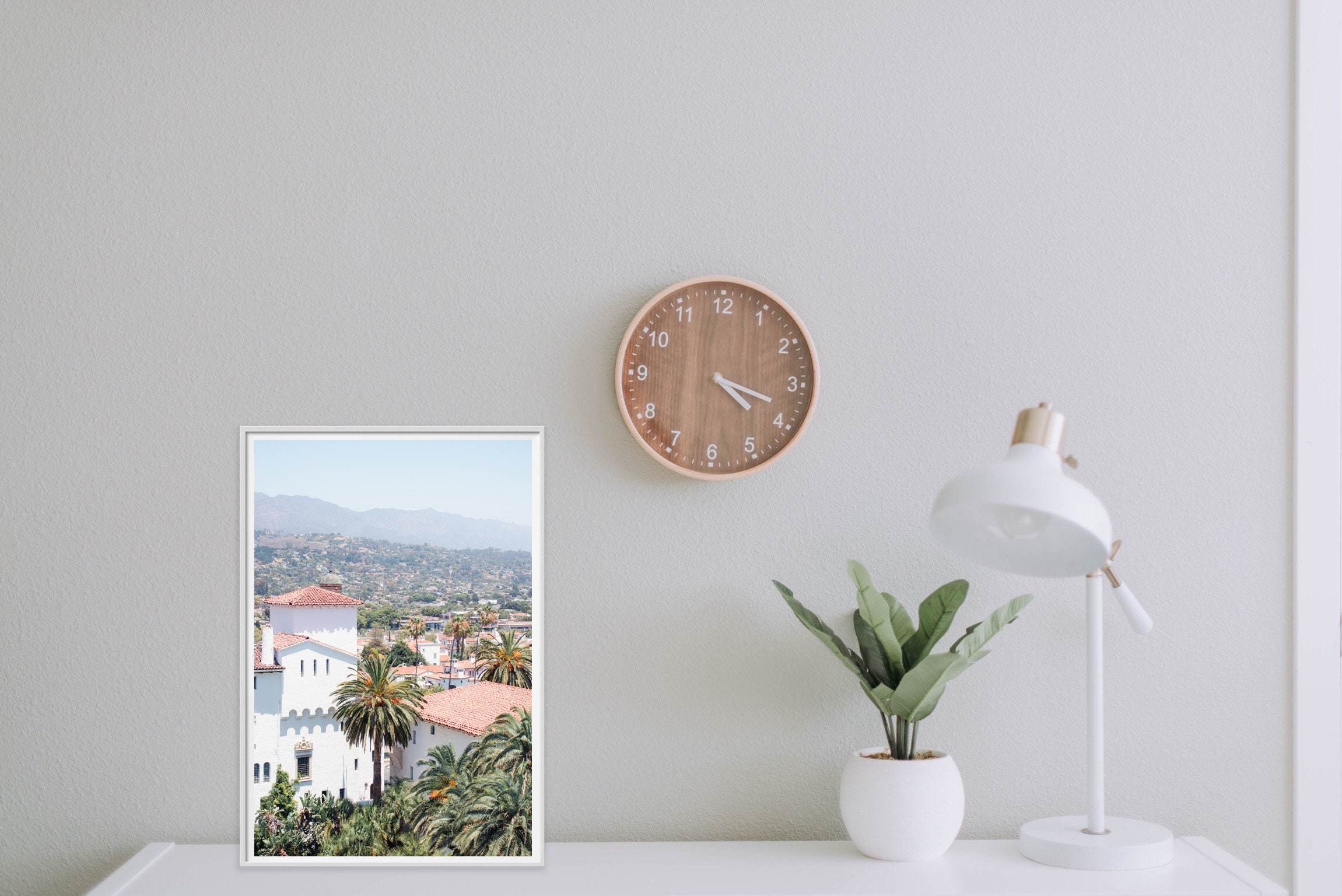 Santa Barbara Digital Print, Printable Wall Art, Socal Poster, Iconic ...