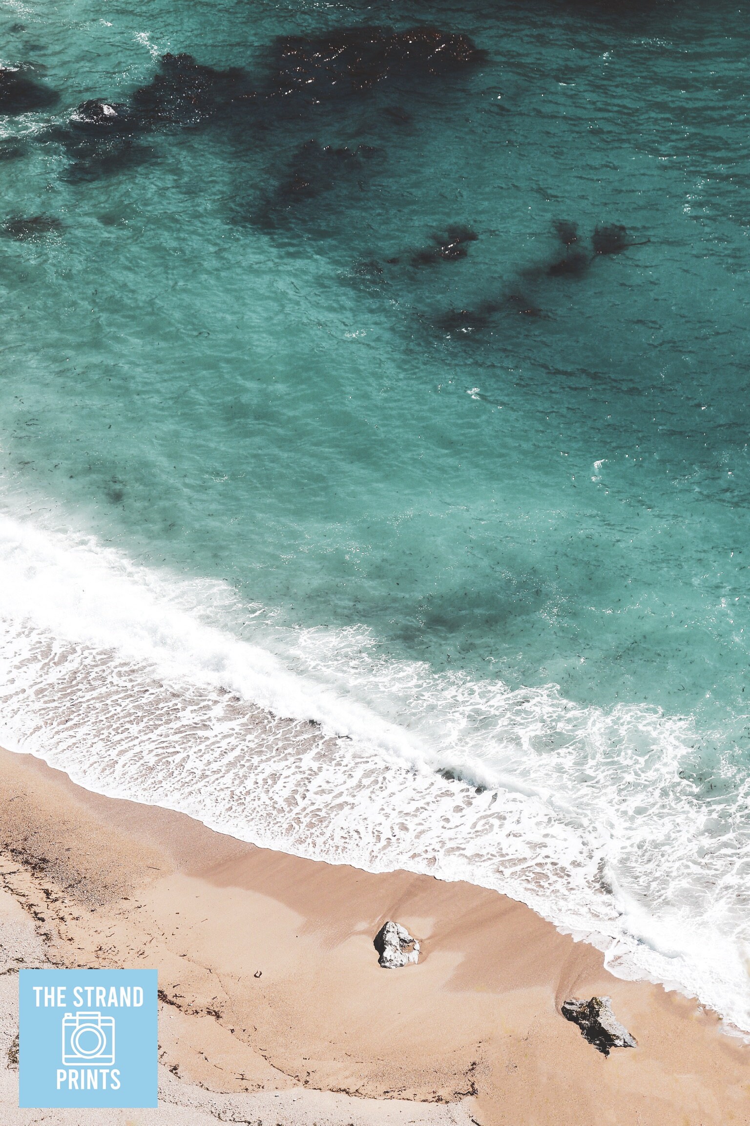 Beach Digital Print Ocean Printable Wall Art Big Sur Poster - Etsy