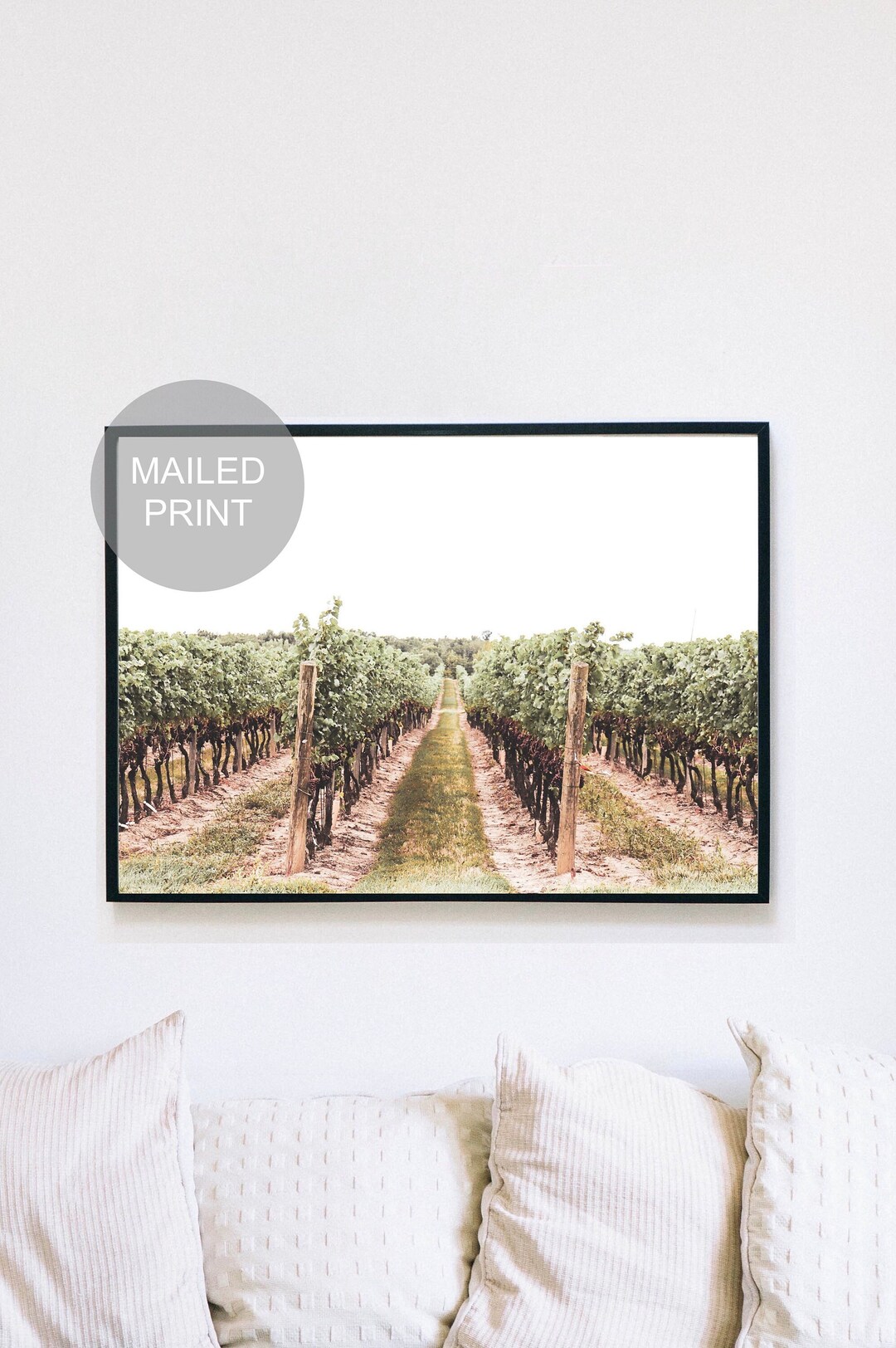 Vineyard Poster Print, Wine Country Print, Napa Valley Wall Art ...