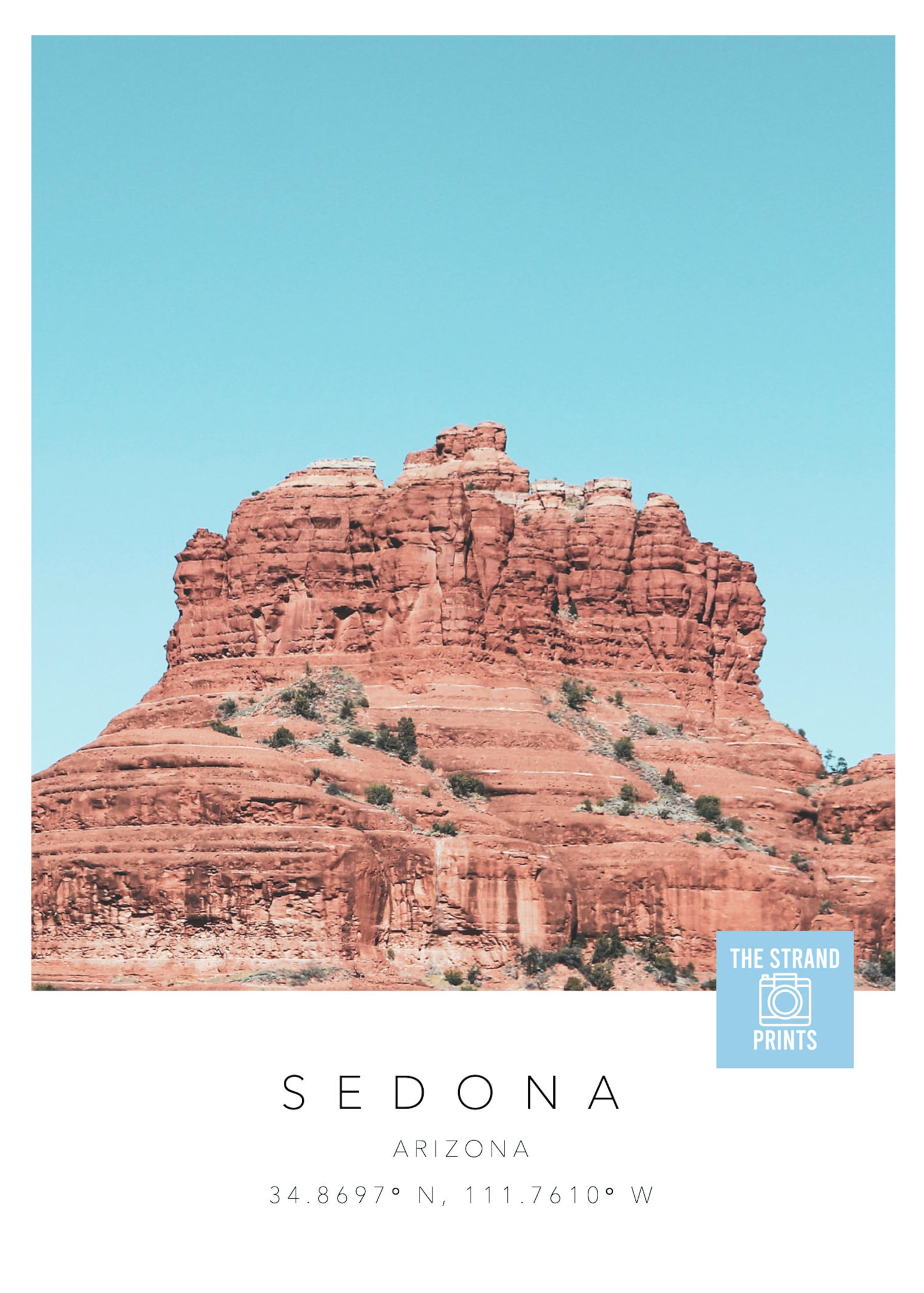 Sedona Digital Print Typography Printable Wall Art Arizona - Etsy