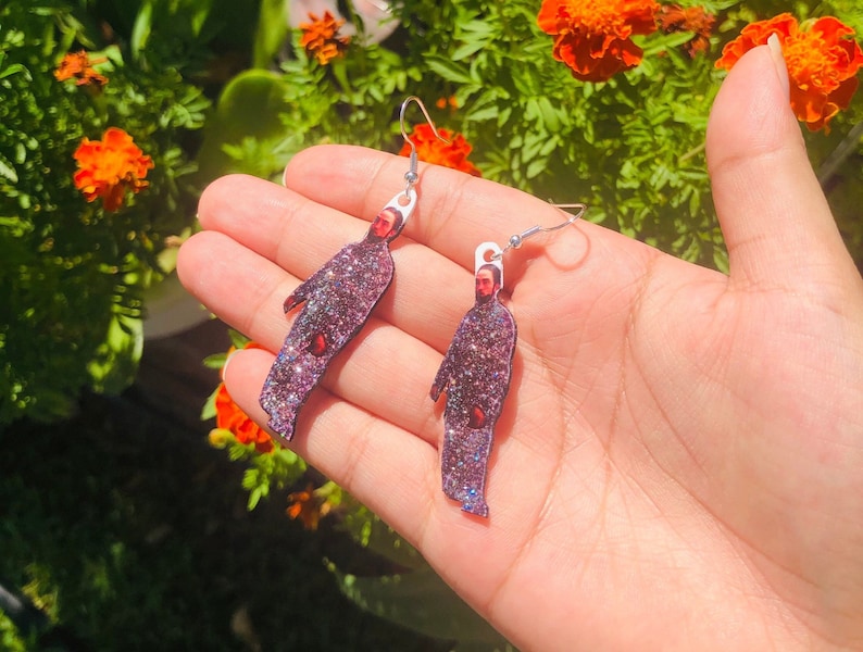 Vampire Guy Glitter Meme Earrings - Etsy