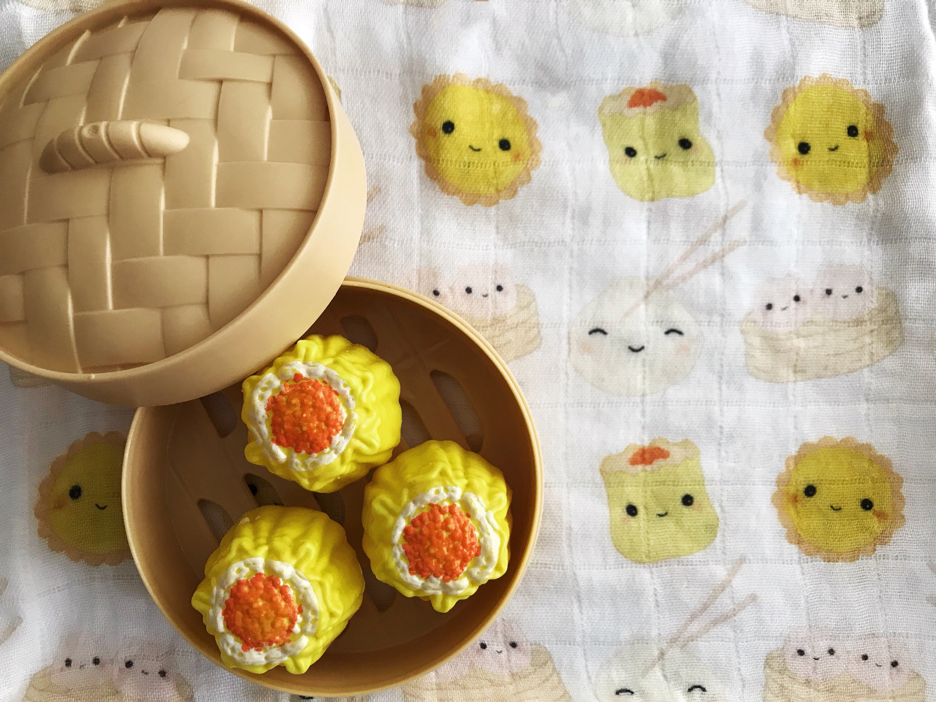 2 Pack Organic Muslin Wrap, Dim Sum Swaddle, Bubble Tea Swaddle, Boba ...