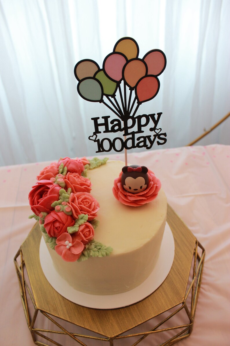100 Days Cake Topper, Baby Cake Topper, 1st Birthday Cake Topper, First ...