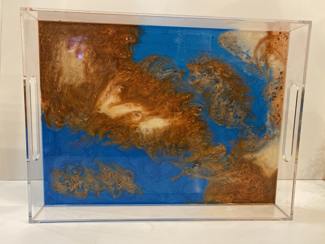 Acrylic Tray With Resin - 16"x12" Custom Acrylic Tray - Etsy