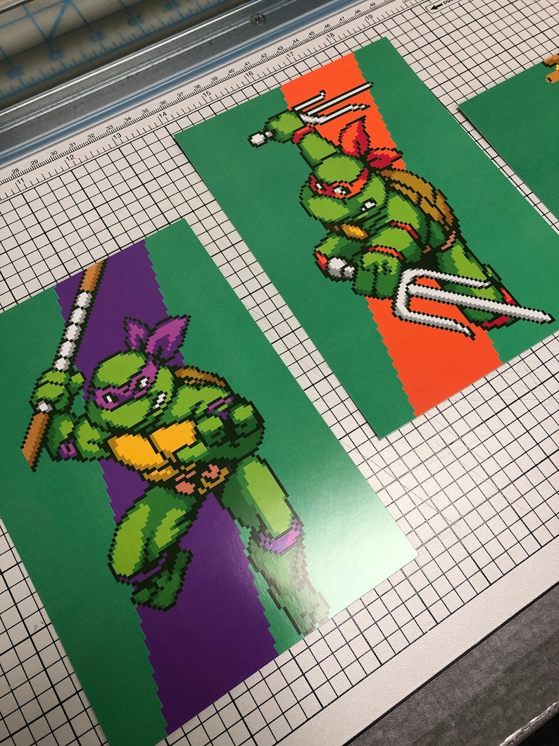 Turtles in Time Arcade Character Select Portrait Posters - Etsy