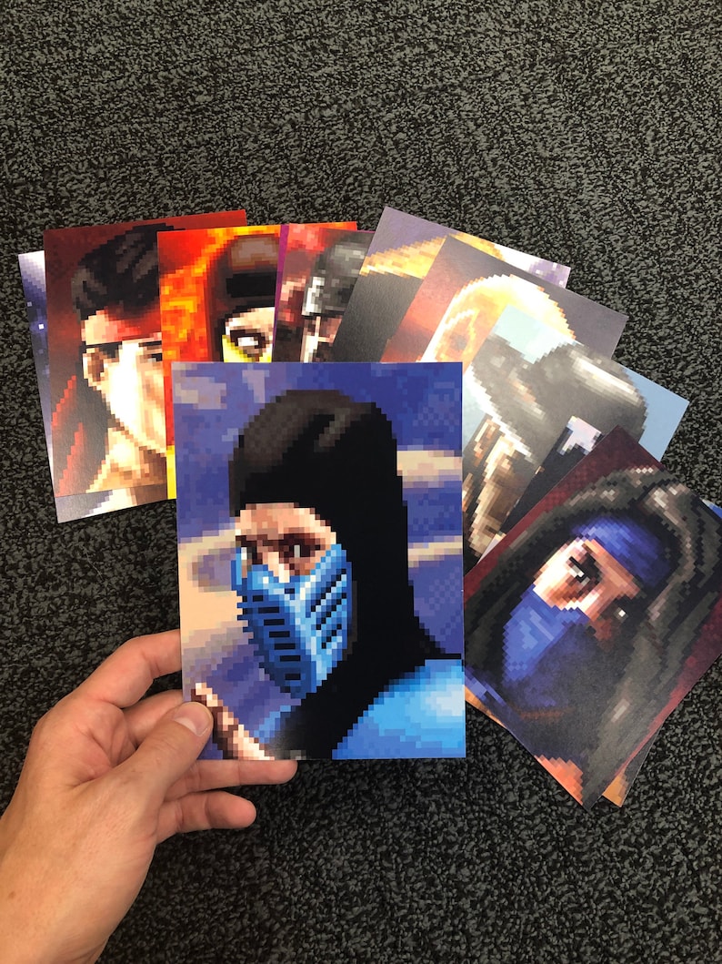 Retro Mortal Kombat II Arcade Character Select Screen Posters - Etsy