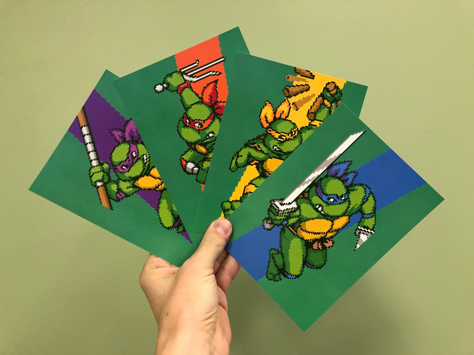 Turtles in Time Arcade Character Select Portrait Posters - Etsy