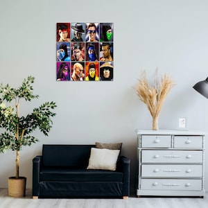 Retro Mortal Kombat II Arcade Character Select Screen Posters (12 5x7 ...