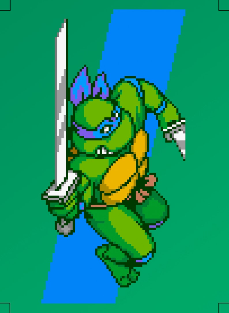 Turtles in Time Arcade Character Select Portrait Posters - Etsy