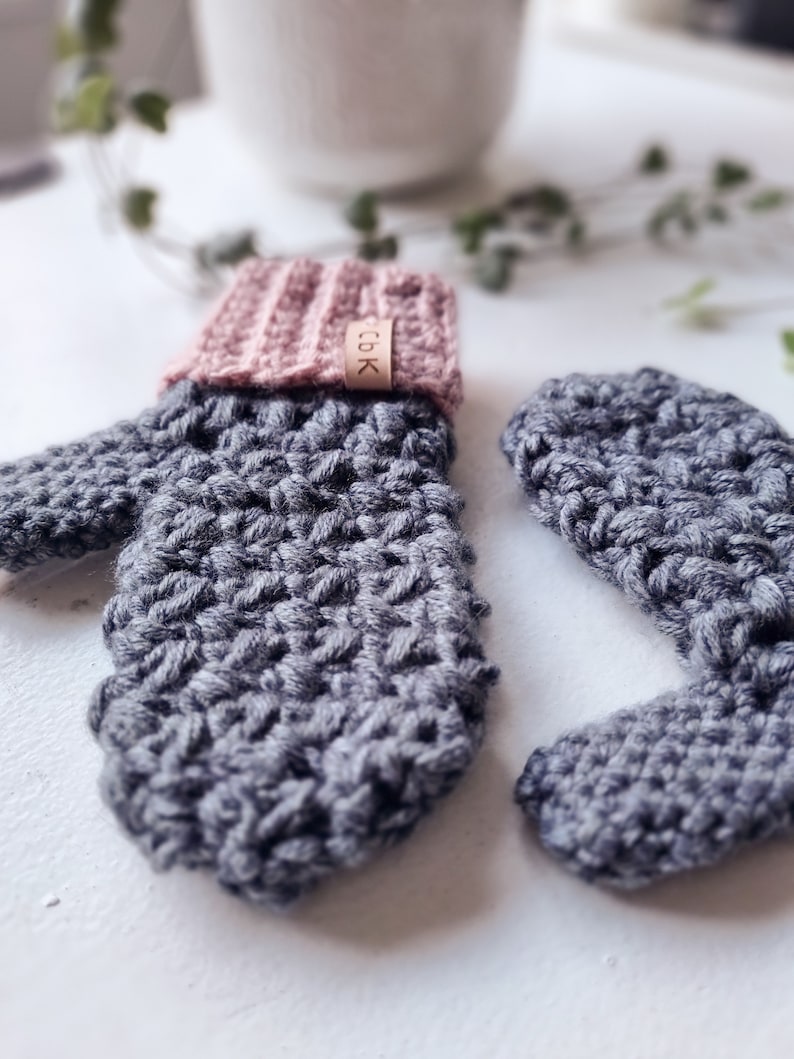 DIGITAL PATTERN / Instant Download / Crochet Mittens / Kids Mitten ...