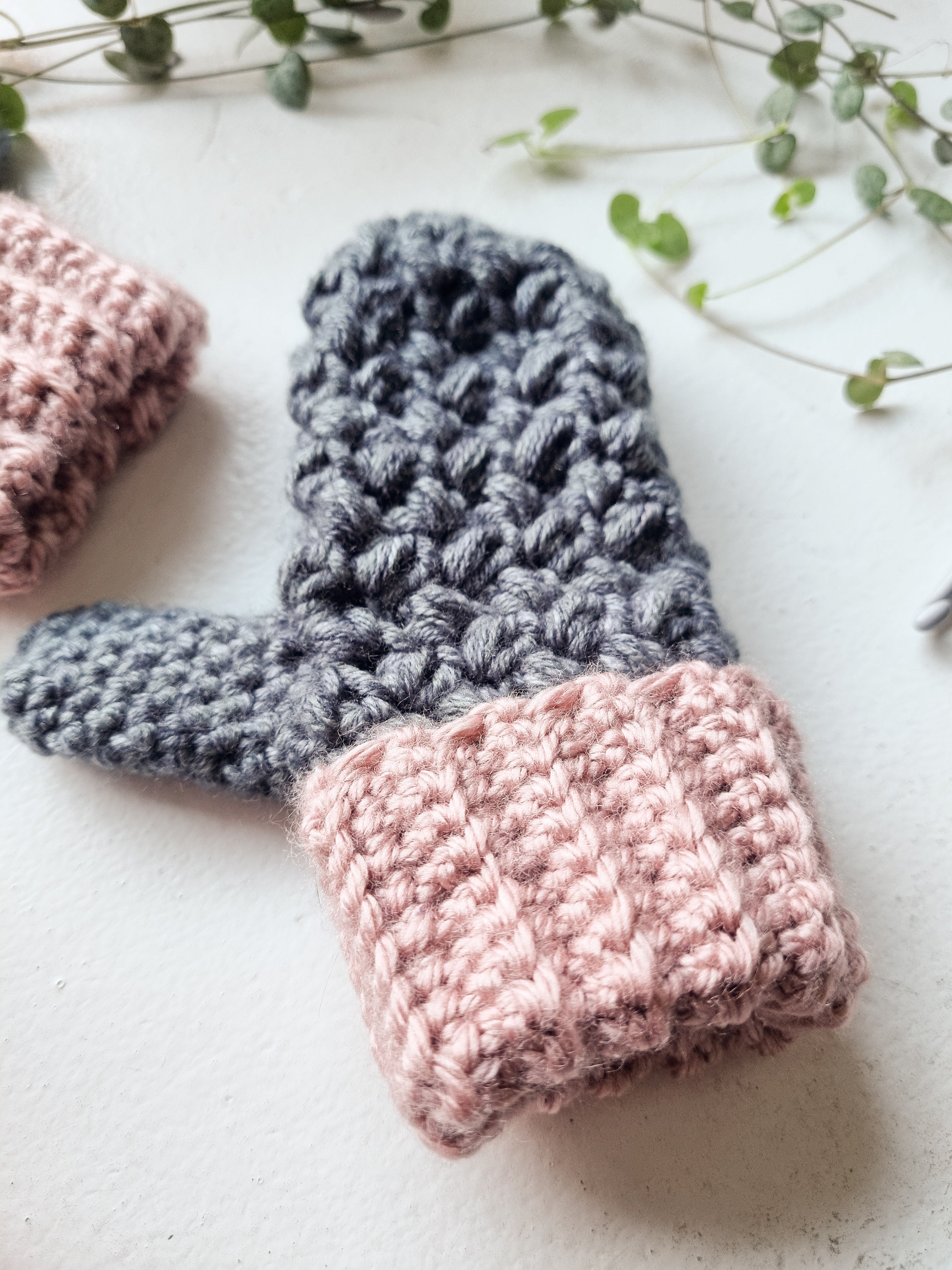 DIGITAL PATTERN / Instant Download / Crochet Mittens / Kids Mitten ...