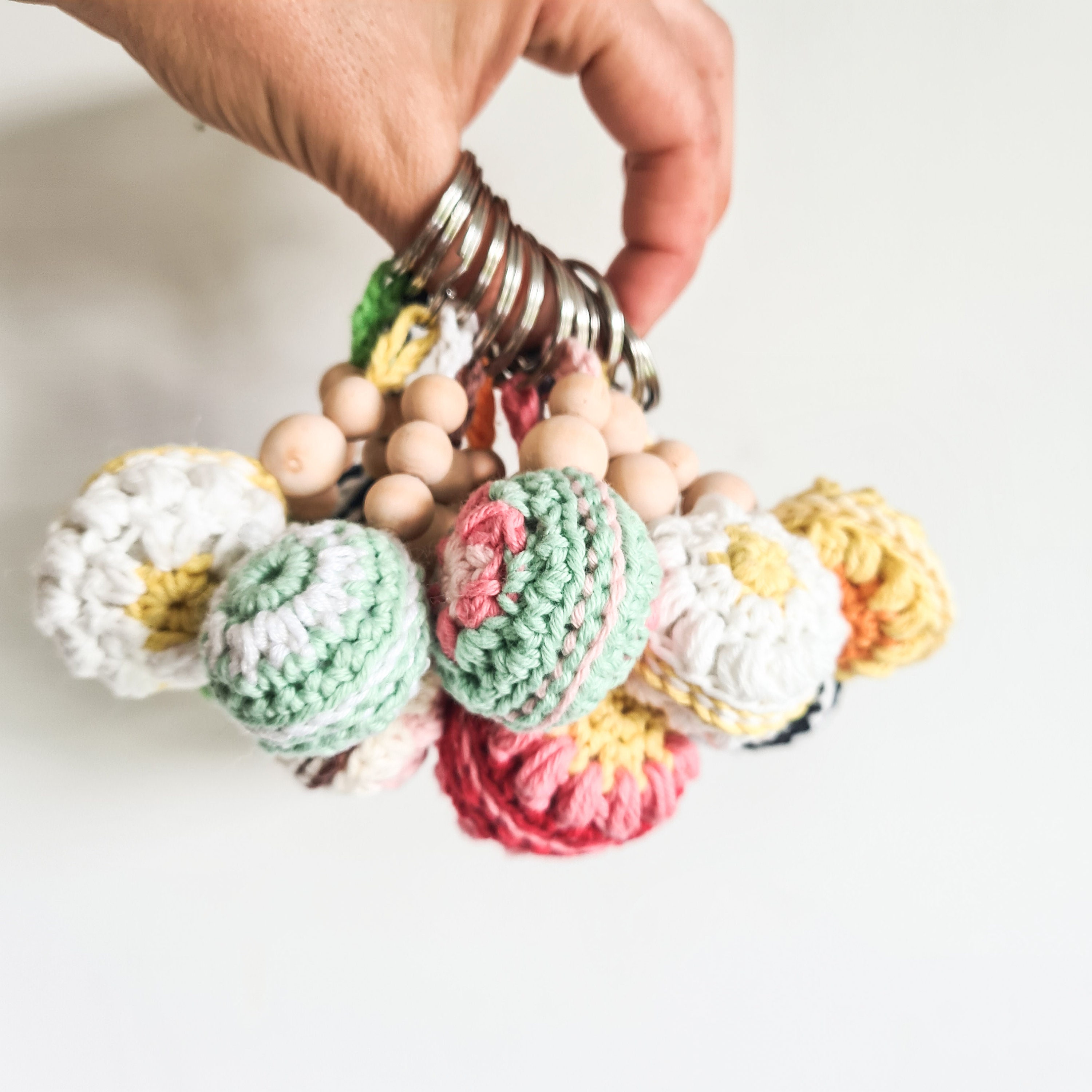 Instant Download / Digital PATTERN / Crochet Keyring / Flower - Etsy