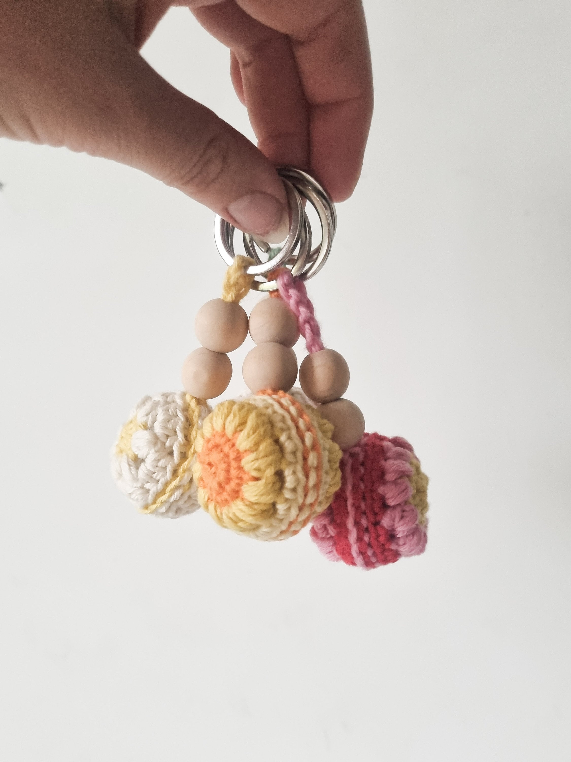 Instant Download / Digital PATTERN / Crochet Keyring / Flower - Etsy