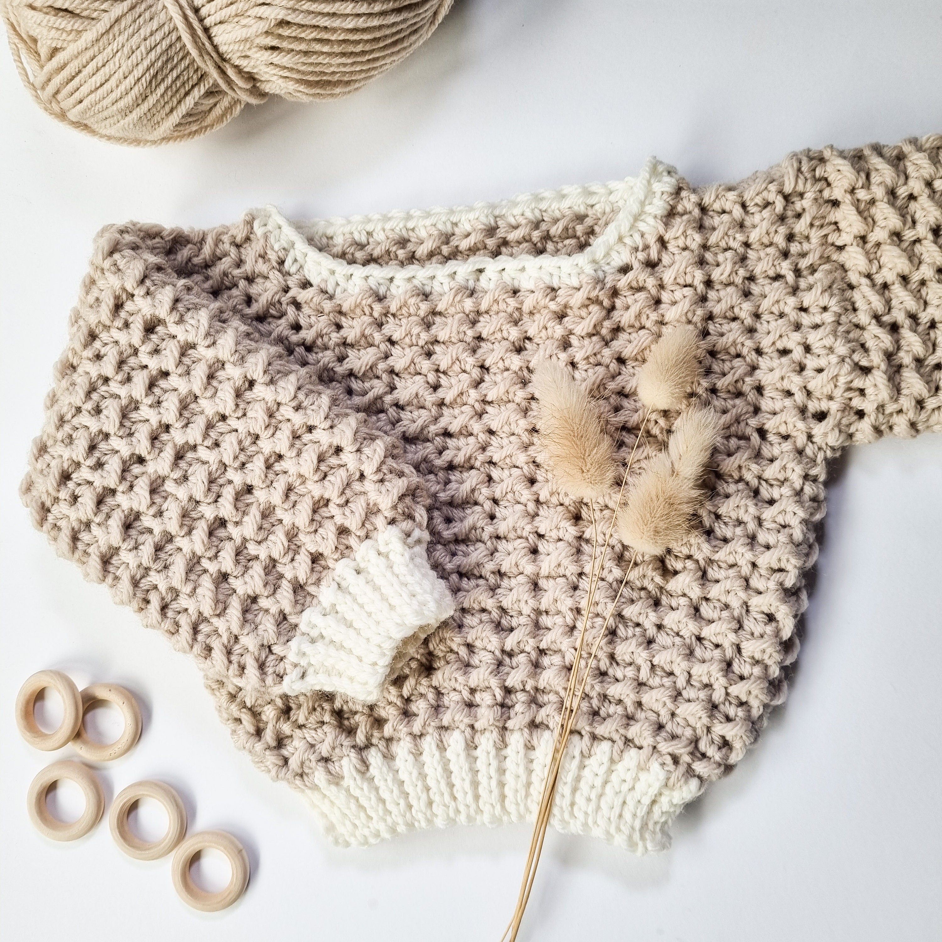 DIGITAL PATTERN // Instant Download // Baby Sweater // Crochet Sweater ...