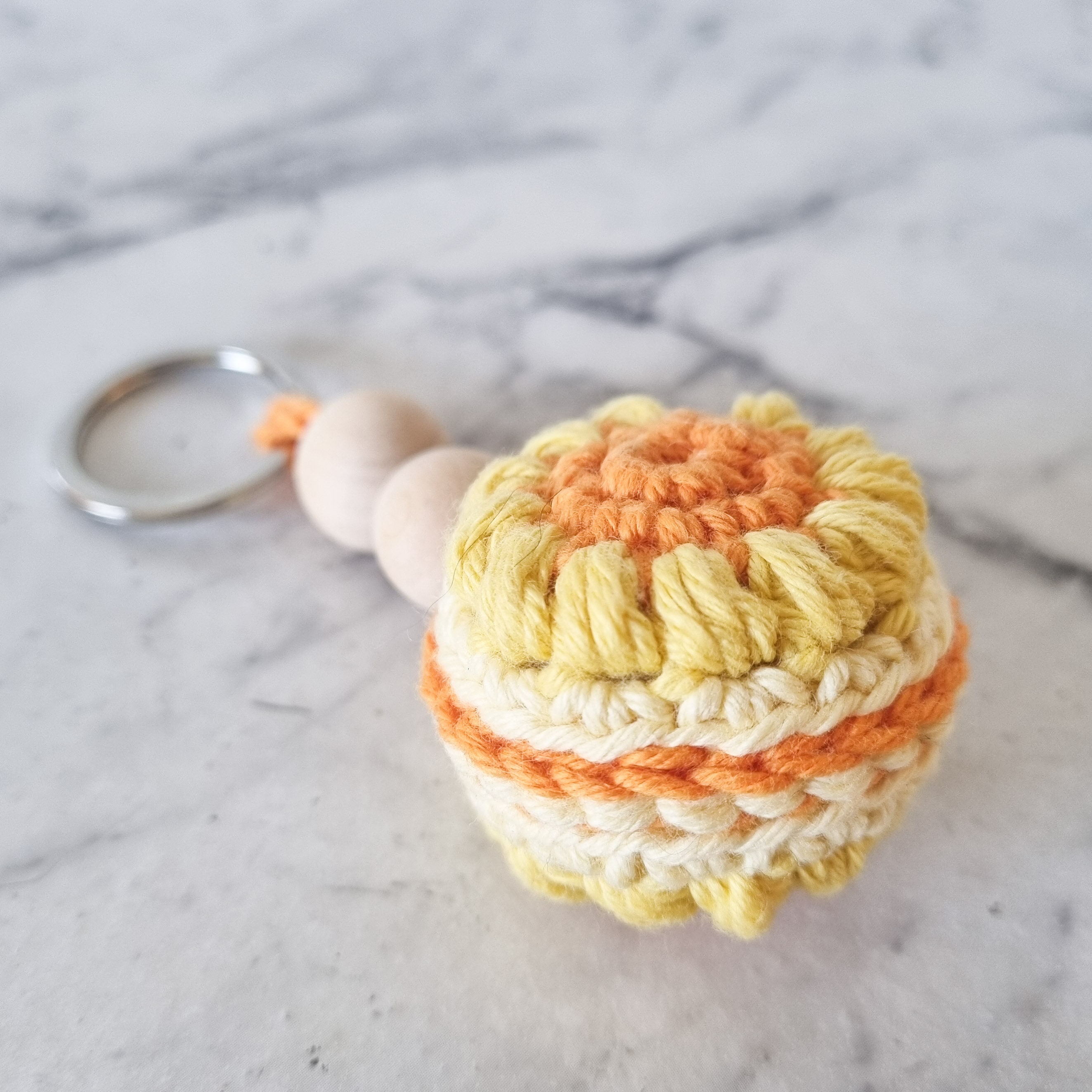 Instant Download / Digital PATTERN / Crochet Keyring / Flower - Etsy