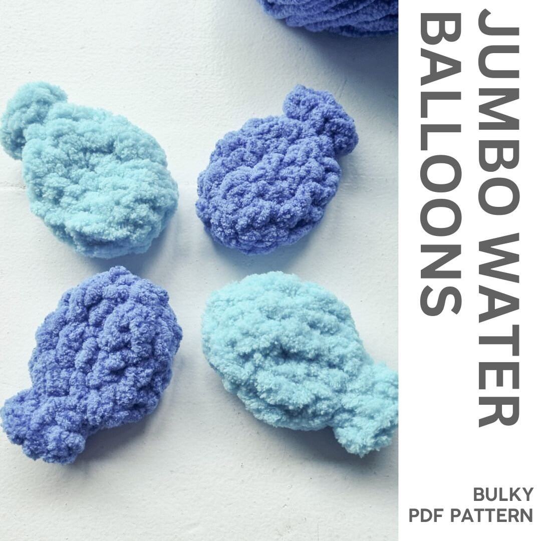 INSTANT Download /jumbo Water Balloons PATTERN // PDF Pattern // Water ...