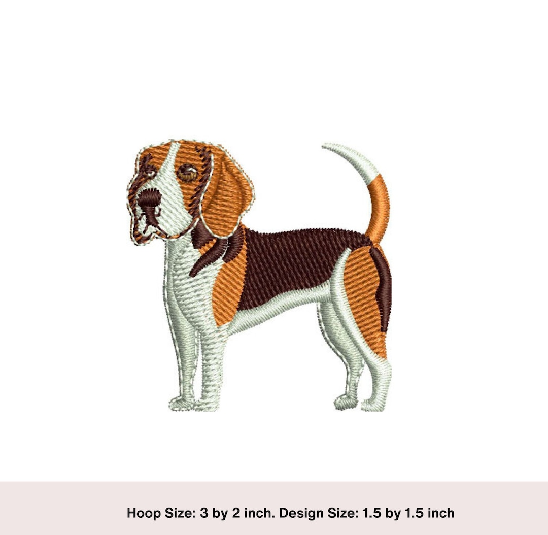 Beagle Embroidery Design: Dog Lovers Artwork (digital Download) - Etsy