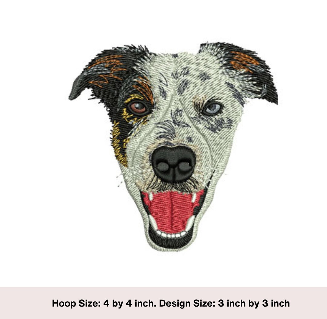 Realistic Border Collie Embroidery Design, Dog Machine Embroidery ...