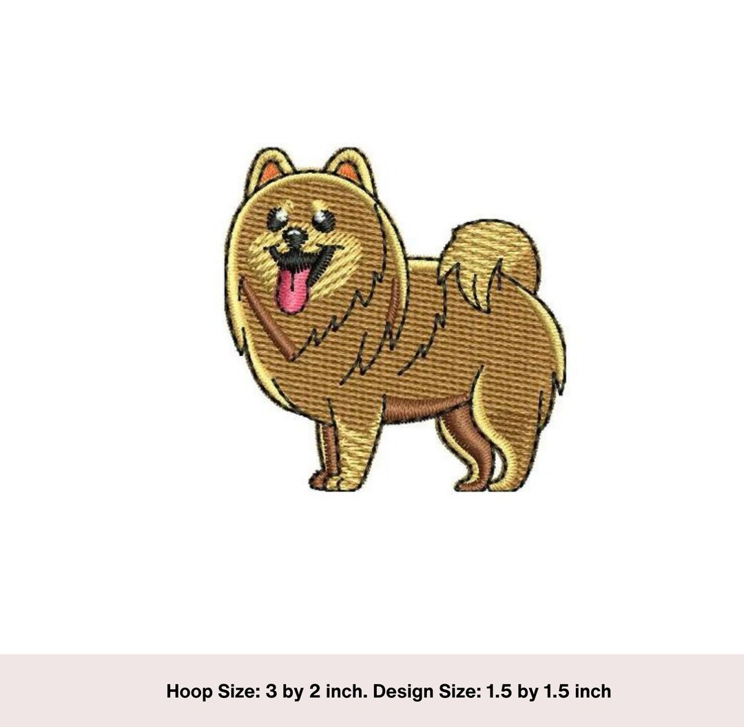Pomeranian Dog Embroidery Design Machine Embroidery Digital Download ...