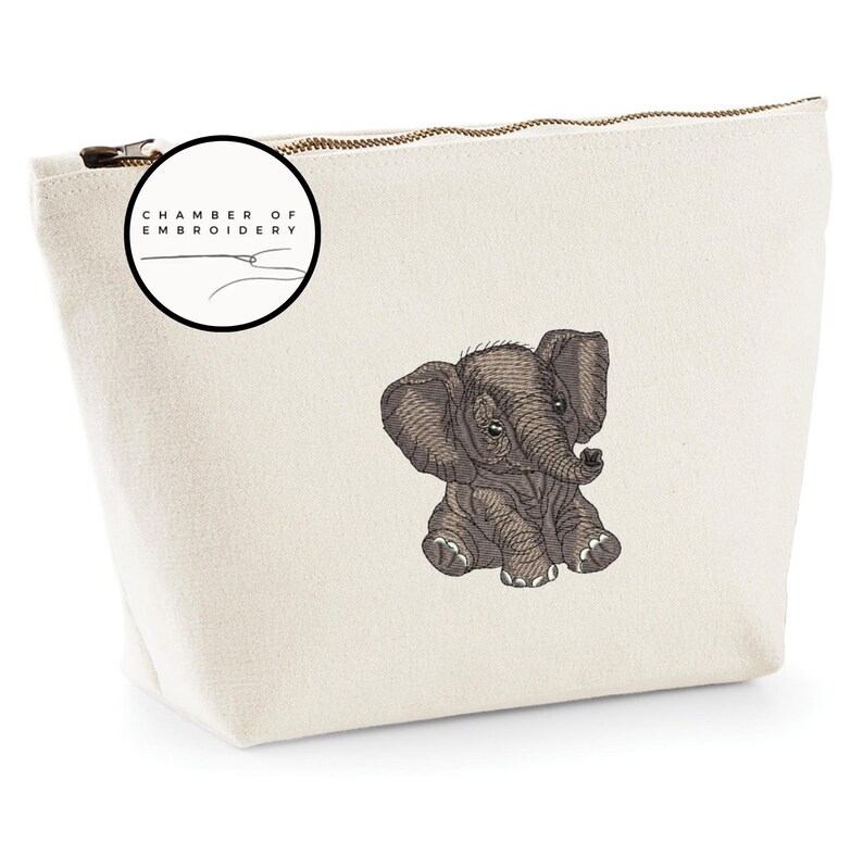 Baby Elephant Embroidery Design, Safari Nursery Machine File, 4x4 Hoop ...