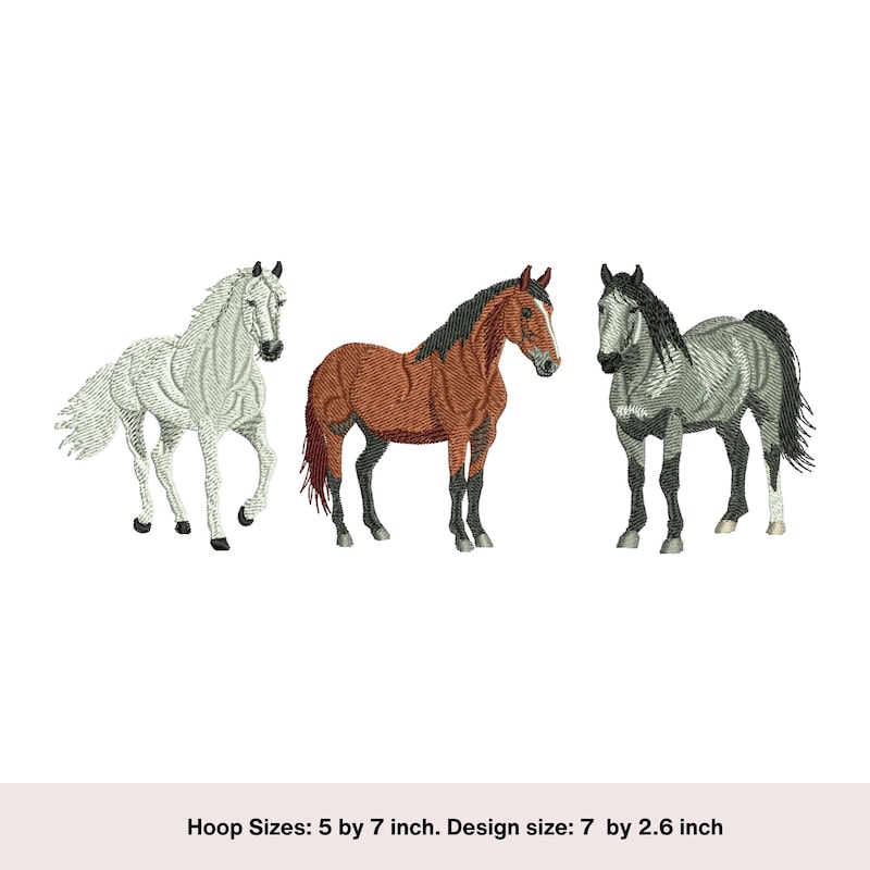 Horse Embroidery Files - Etsy